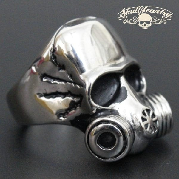 The "Cold War' Gas Mask Ring (#178) – SkullJewellery