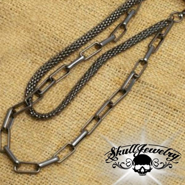 'Drift Away' Big, Bold & Heavy Gray Wallet Chain (WALLET_CHAIN015 ...