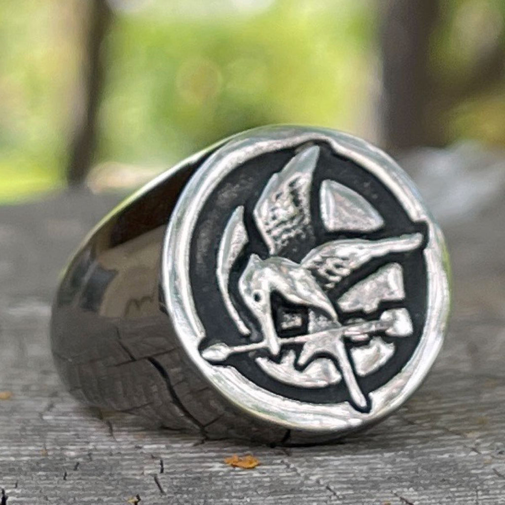 'Mockingjay' Symbol of Rebellion Bird ring (#689) – SkullJewellery