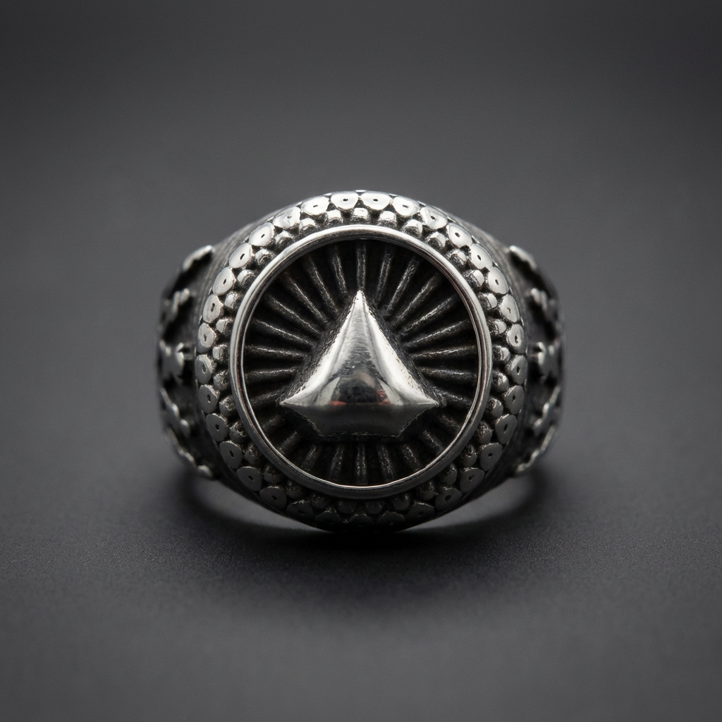 Eternal Pyramid Spike Ring - Skull Jewelry – SkullJewellery